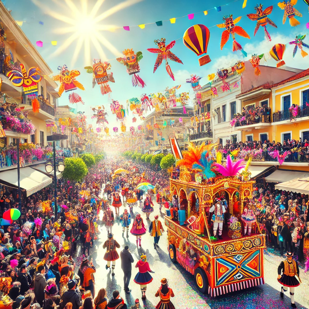 Carnival celebrations in Greece are vibrant and full of tradition, with ...